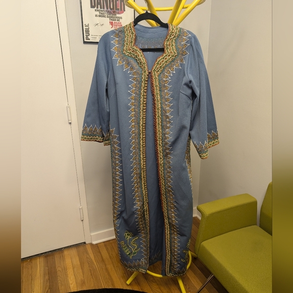 Vintage | Jackets & Coats | Vintage Embroidered Moroccan Coat | Poshmark